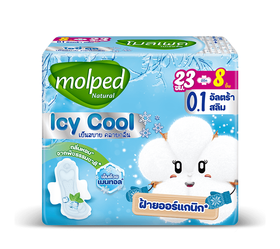 Molped Natural Icy Cool Ultra Slim 0.1 23 cm | Products | Molped Thailand